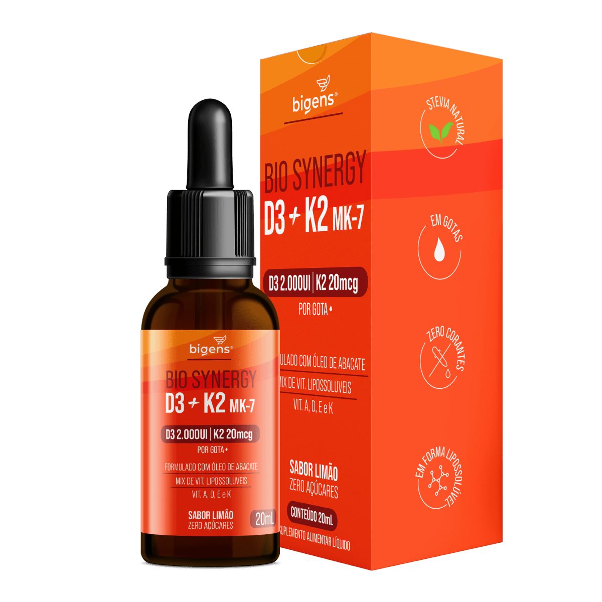 Bio Synergy Vit. A, D, K e E 20ml | Compre na Bigens